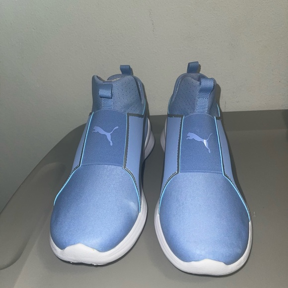 Puma | Shoes | New Puma Blue Hightop Sneakers Without Tag | Poshmark